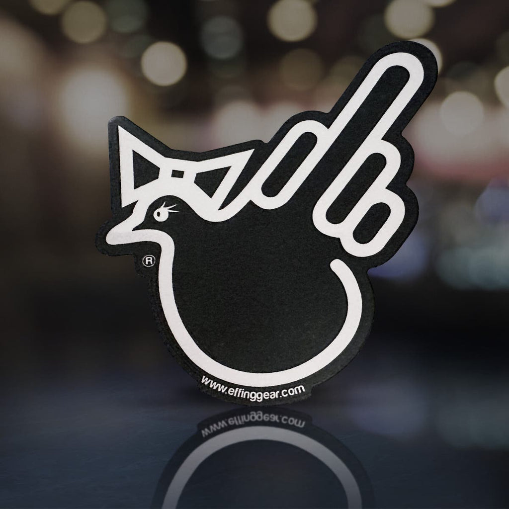 Black and White Bird Stickers Graphic Stickers - Put Up The Effing Bird ...